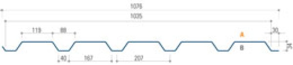 Trapezoidal and profiled sheets for roofs and walls and corrugated ...
