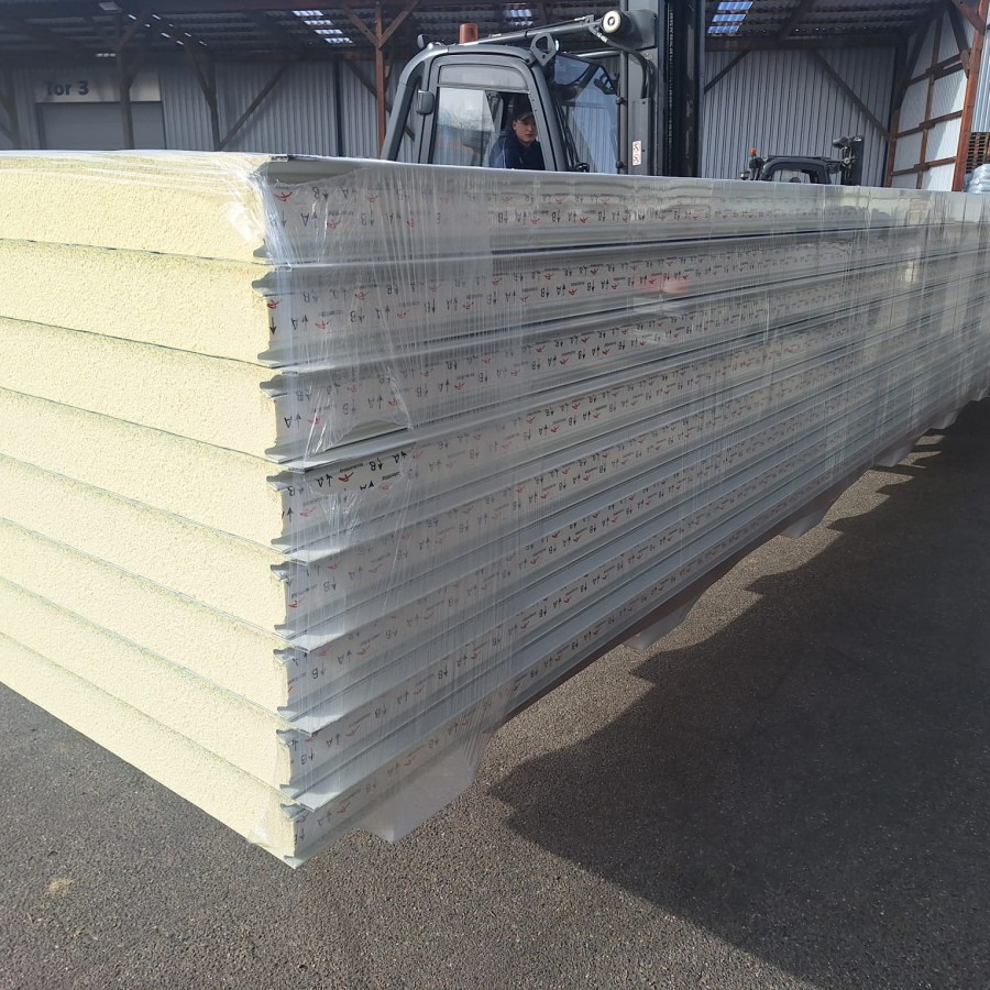 PIR wall panels VB 100mm concealed RAL 9010 2nd CHOICE | Panel Sell ...