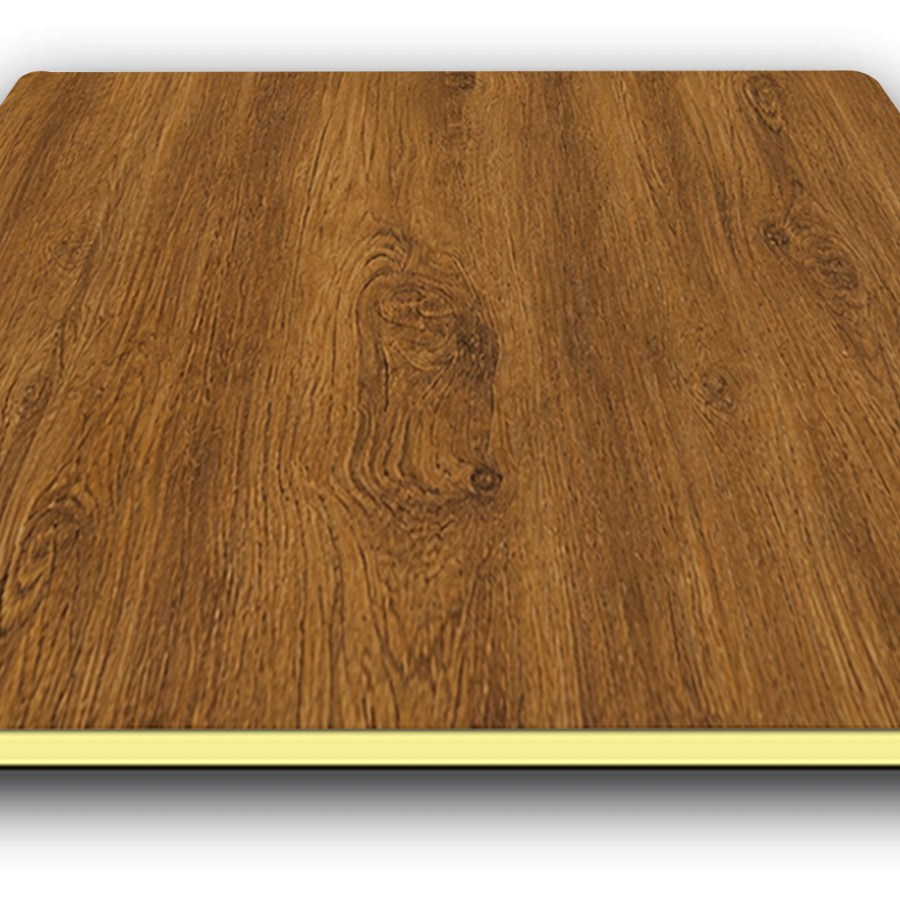 Panneau sandwich lisse aspect bois, 40 mm | Panel Sell Sàrl